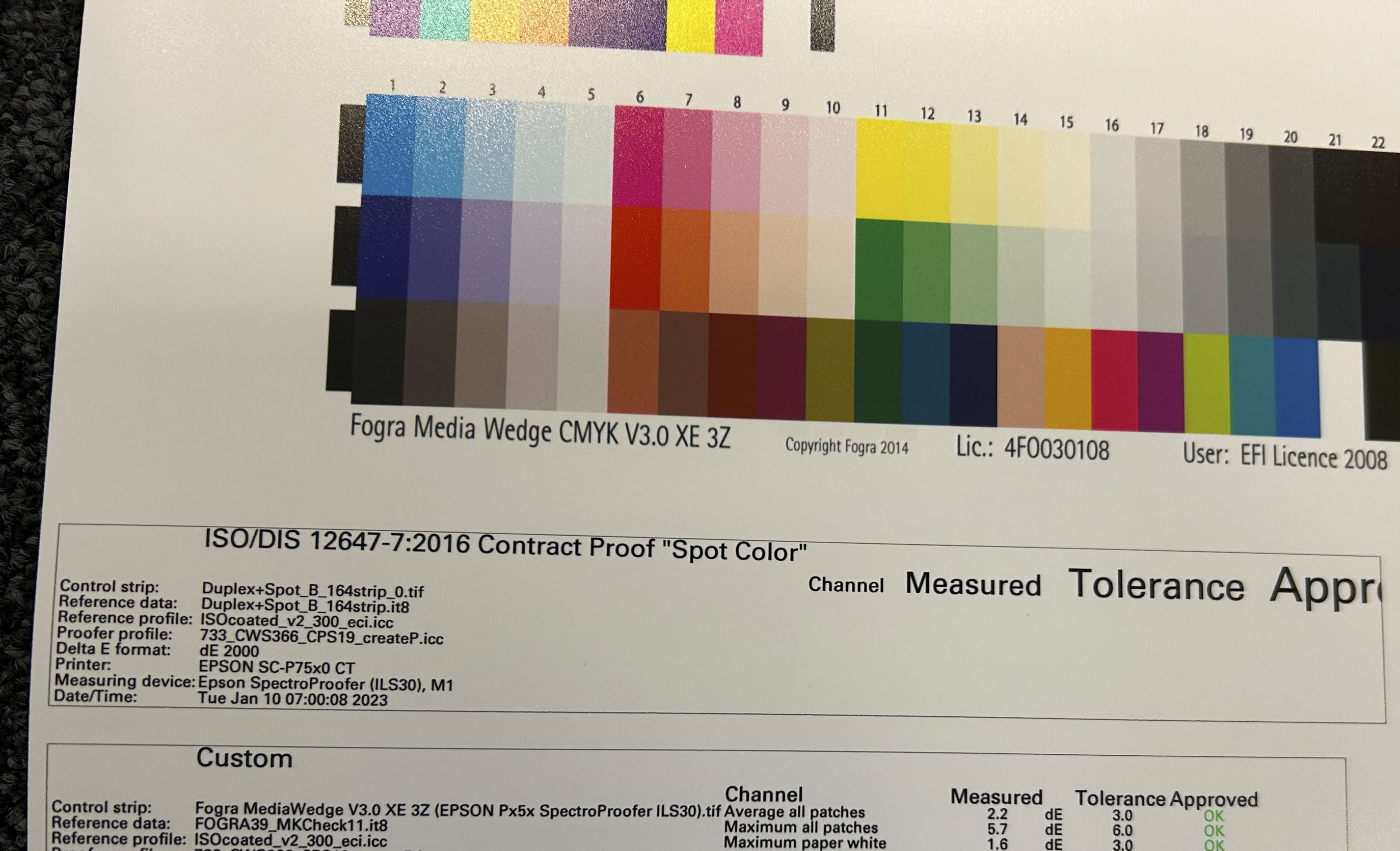 Dynamic Wedge label is not printed correct when the tolerance set for ...